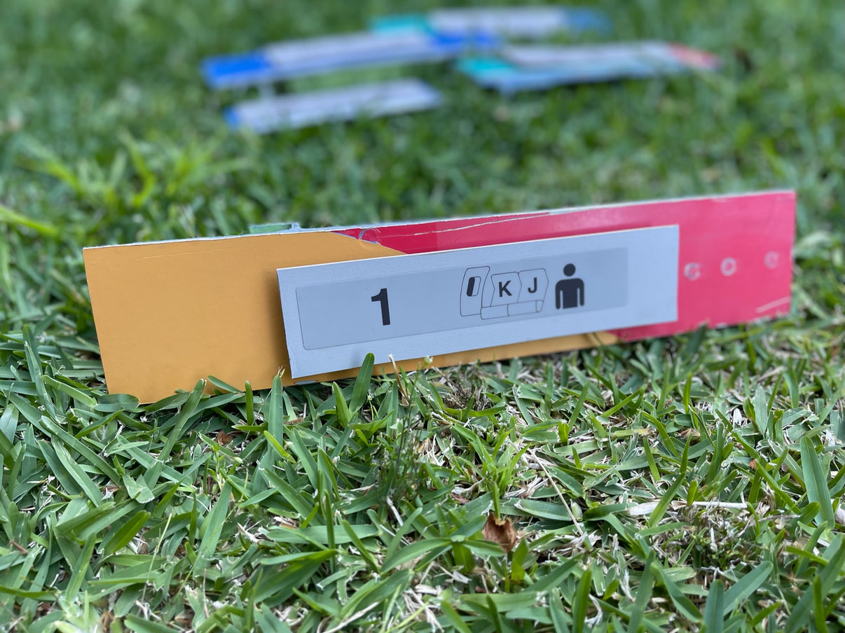Fuselage Mounted Seat Number Placards – Airline Artifacts