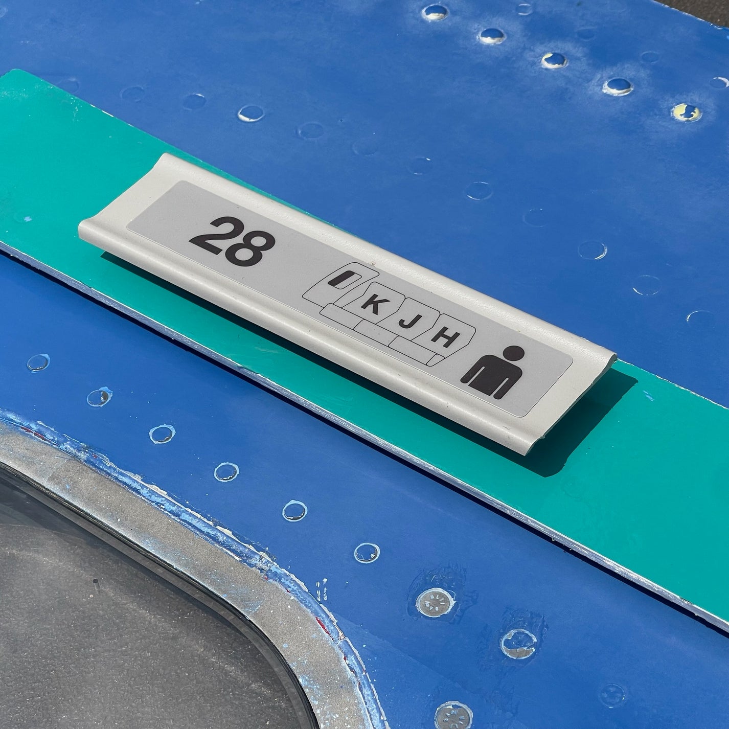 Fuselage Mounted Seat Number Placards – Airline Artifacts